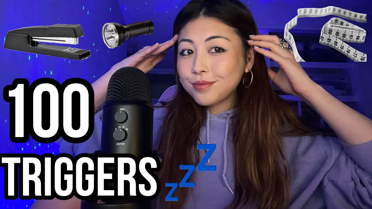 ASMR 100 triggers In 2 minutes (asmr for NO headphones 🚫🎧) - YouTube