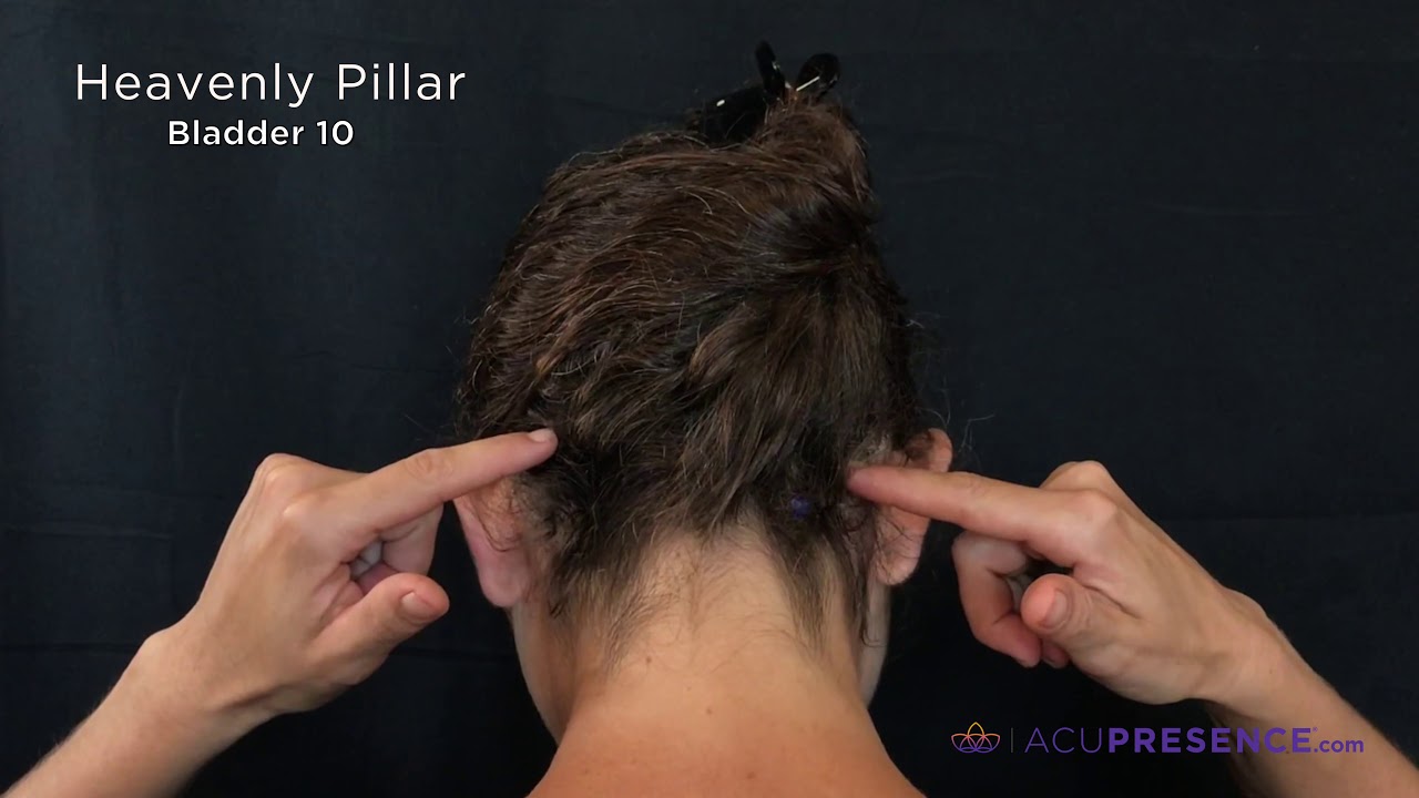 Bladder 10 | Heavenly Pillar | AcuPresence® Point Location Series - YouTube