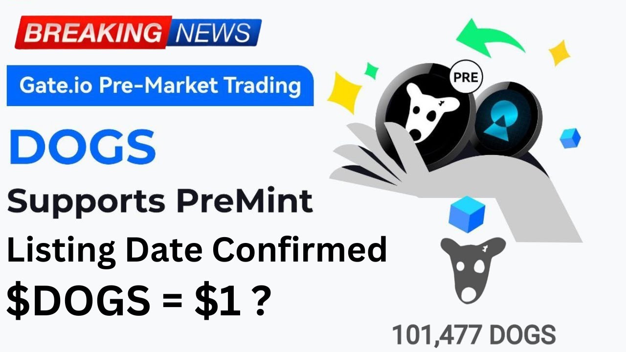 Dogs Coin Listing Date Confirmed | Premarket Started on Gate.io | Price ...