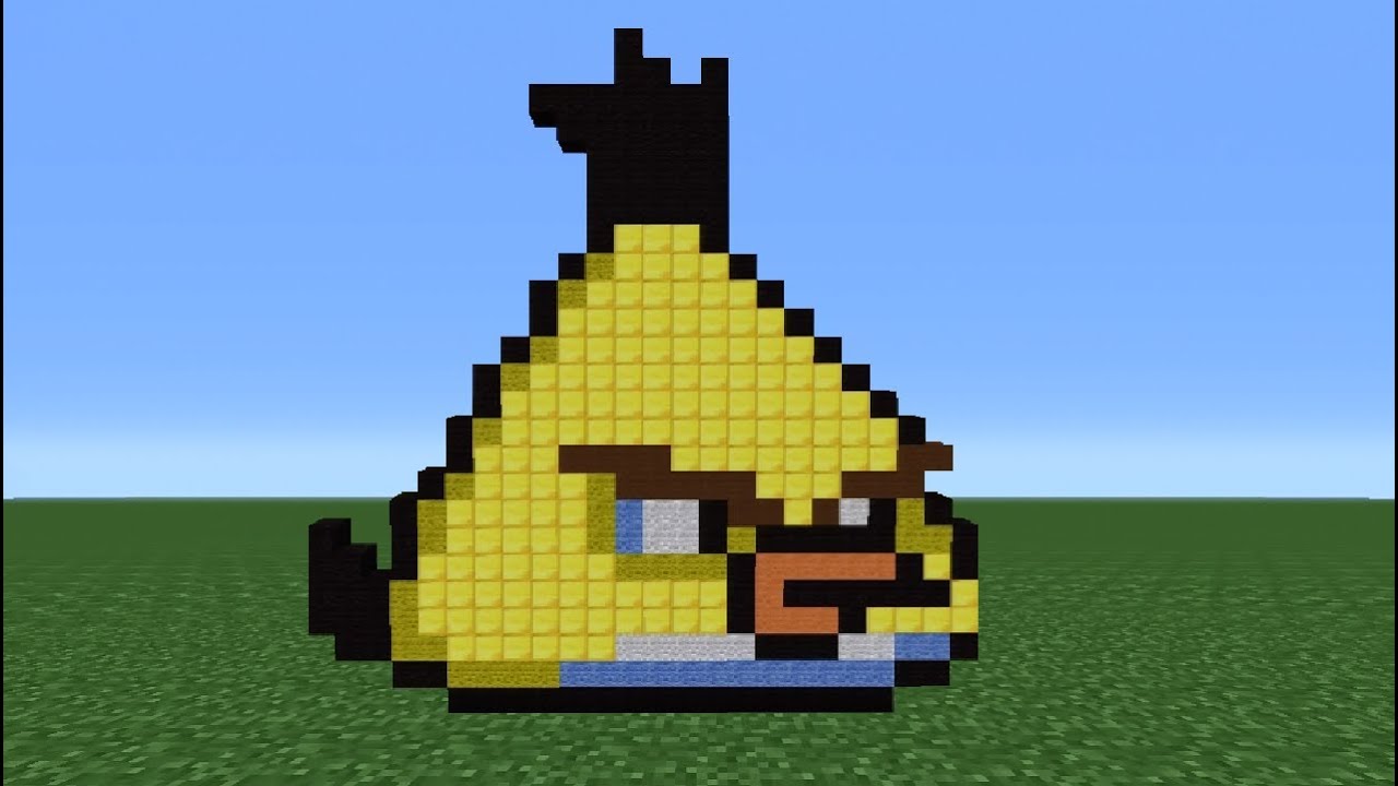 Minecraft 360: How To Make A Yellow Angry Bird *Remake* - YouTube