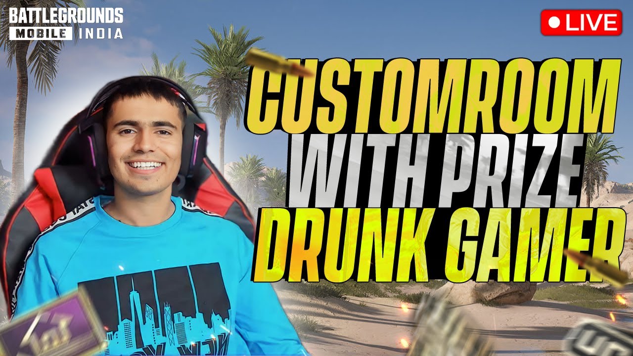 BGMI Coustom Room Gamplay With Prize Money || Drunk Gamer - YouTube