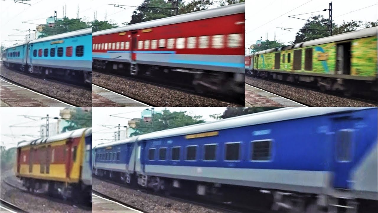 5 in 1 : Five LHB Liveries in One Train - Including Unique Dark Blue ...