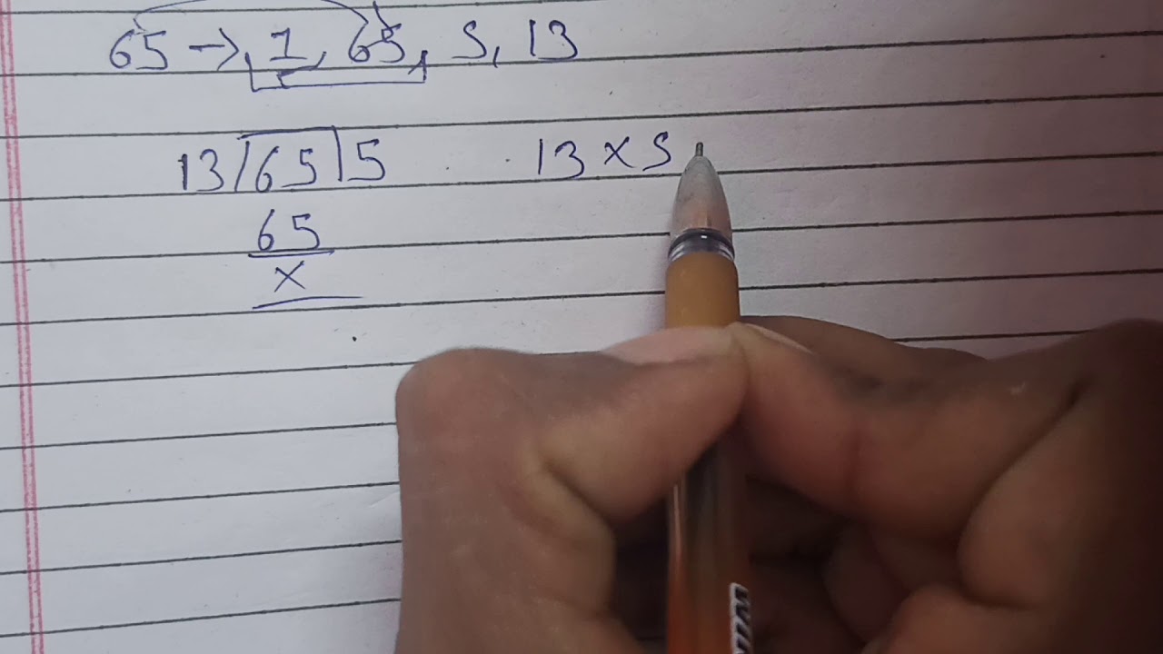 Factors Of 65 YouTube Factors Of 65 YouTube