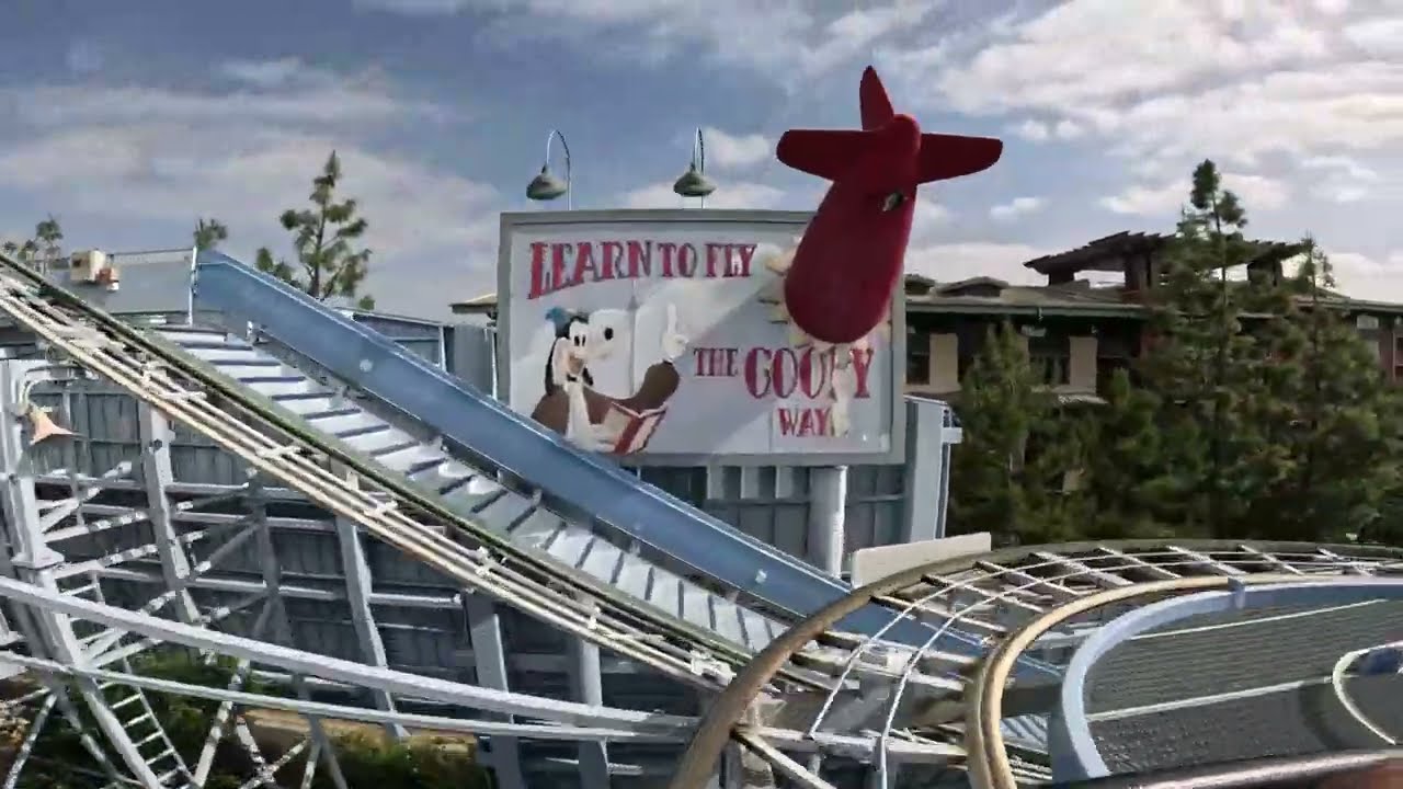 Goofy's Sky School Ride POV 2024 | California Adventure | 4k - YouTube
