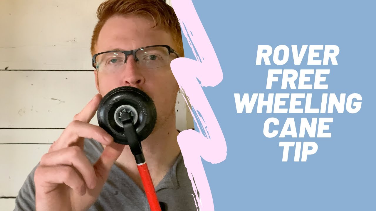 Rover Free Wheeling White Cane Tip - Demo and Review - YouTube