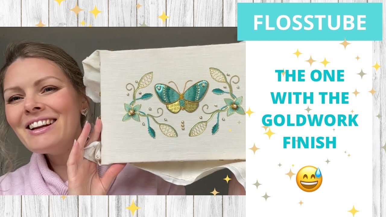 Flosstube - The One With the RSN Goldwork Finish and September Review - YouTube