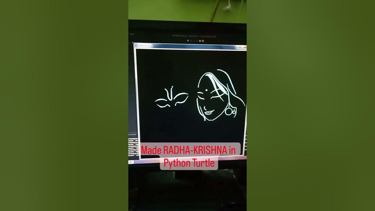 Radhe Krishna Photo Design By Python Code Radhekrishna Ytshorts Video Python Codenitish