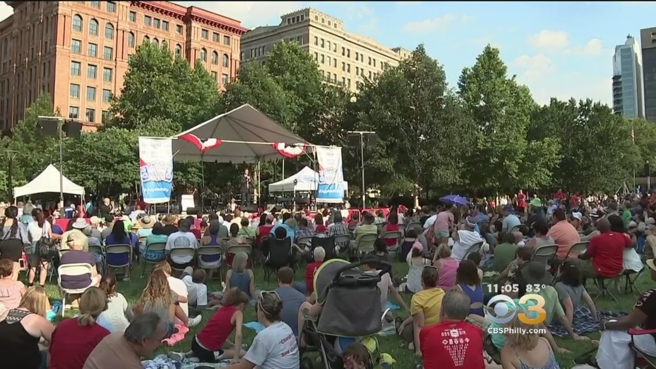 Thousands Celebrate In Front Of Independence Hall - YouTube