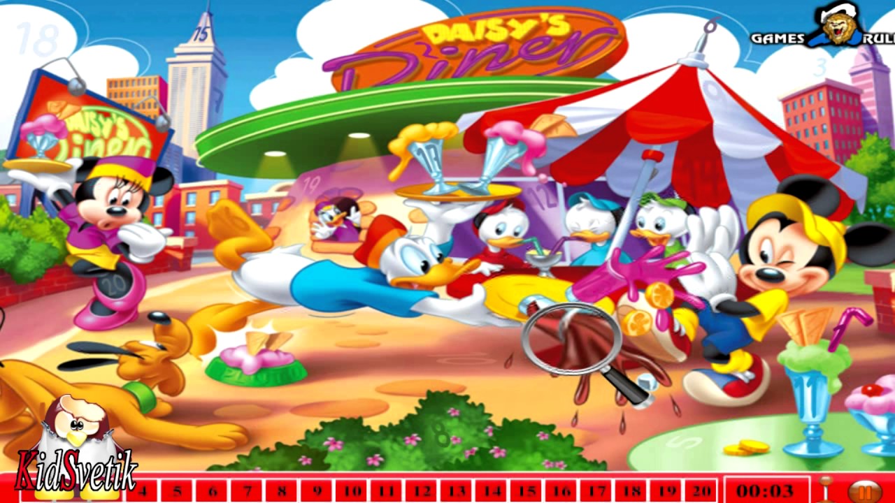 Hidden Numbers Mickey Mouse #KidSvetik - YouTube