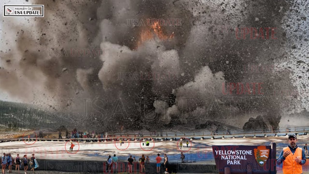 Massive Eruption at Yellowstone! Live Footage of Black Diamond Pool ...