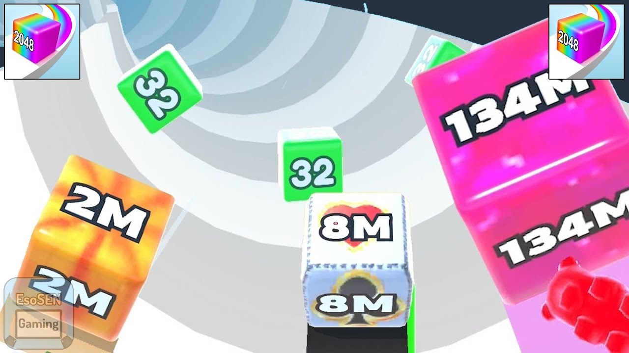 NEW UPDATE Jelly Tube Run 2048 | Satisfying Mobile Games | All Levels ...