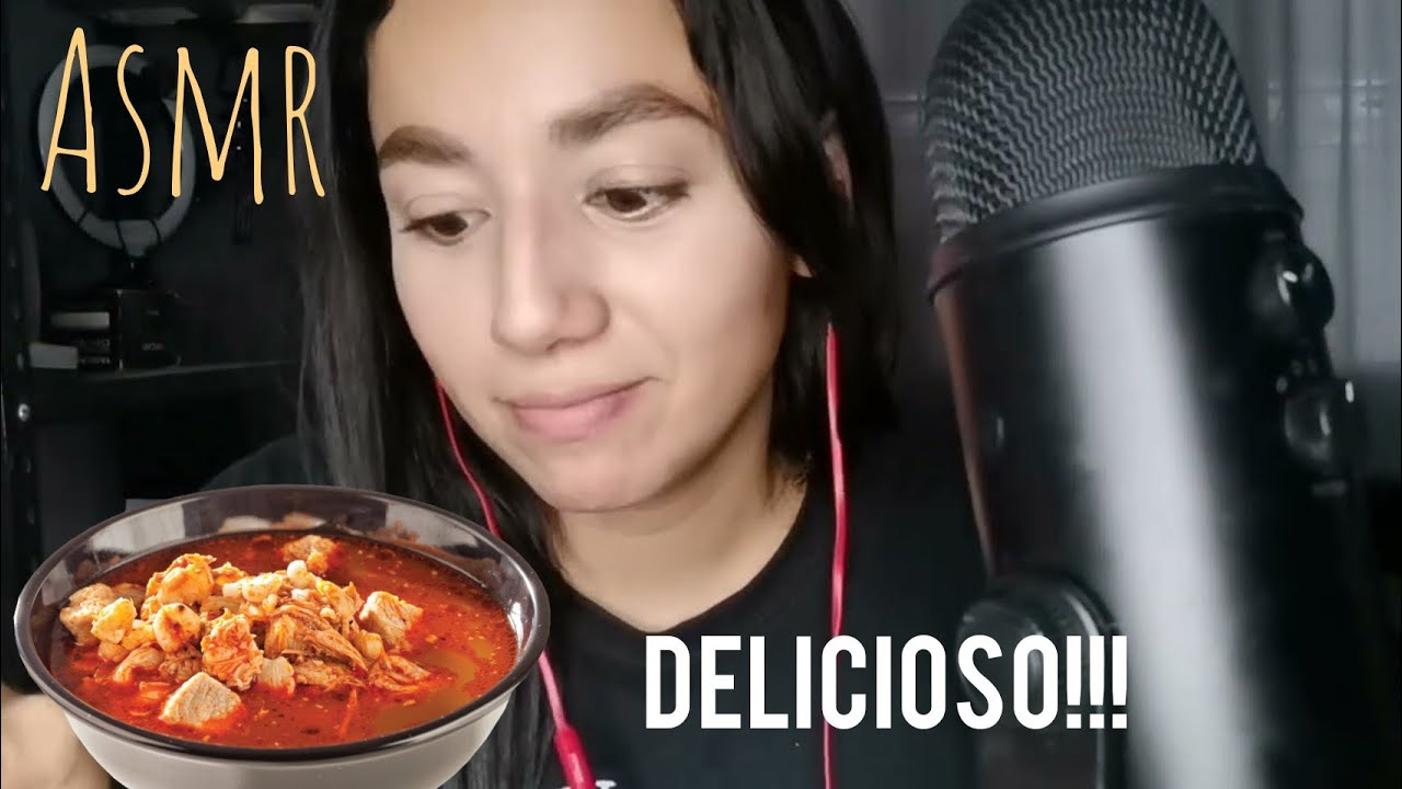 ASMR COMIENDO POZOLE MEXICANO - YouTube