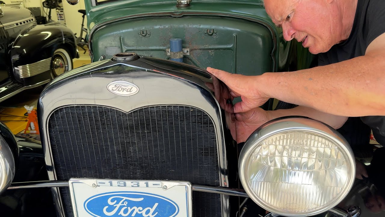 1931 Ford Model A Pickup Repairs – Remove the Radiator - YouTube