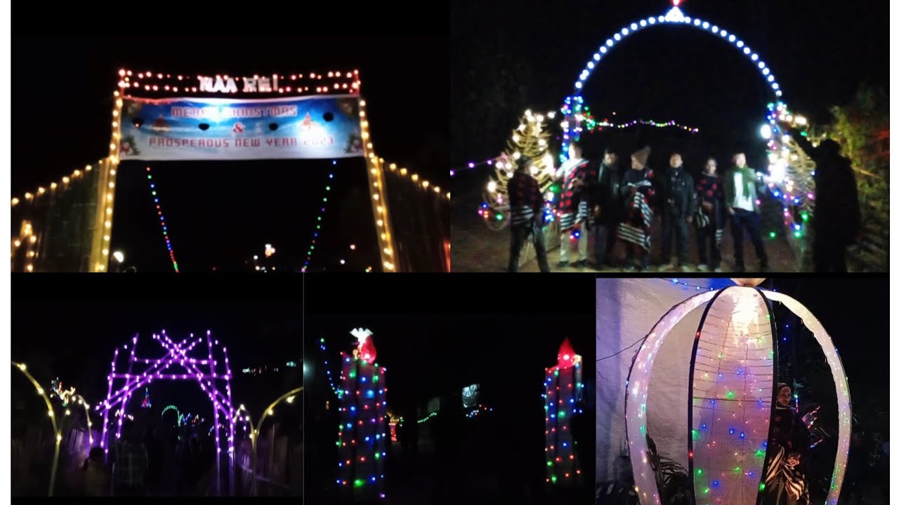 View of shamator village christmas decoration || 2022 - YouTube