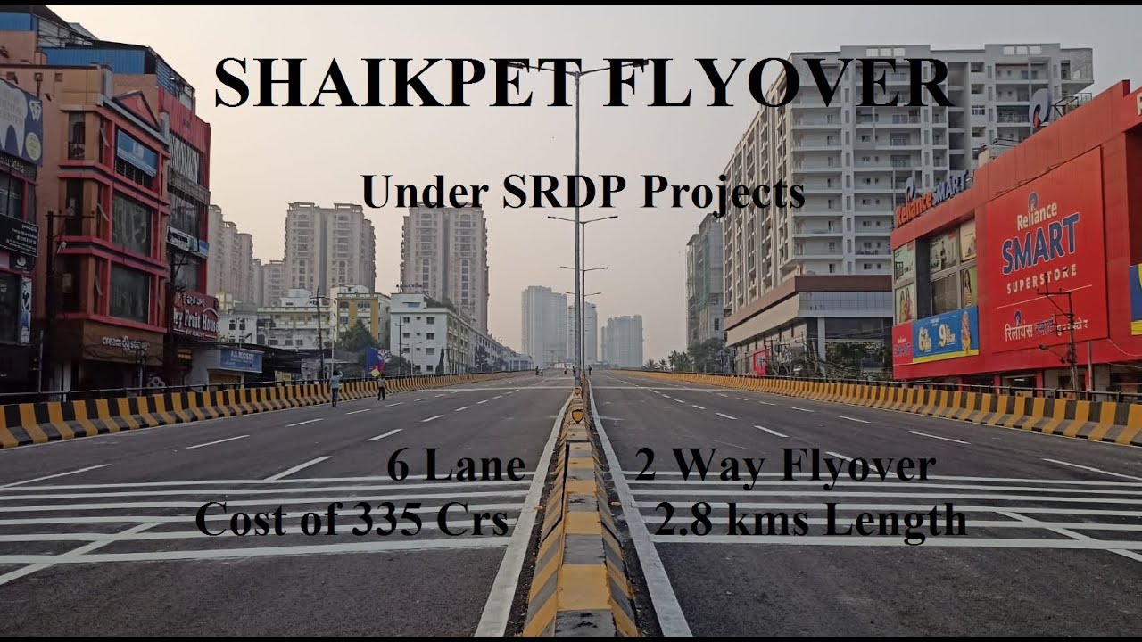 SHAIKPET Flyover ll #hyderabadflyovers #hyderabadinfrastructure # ...