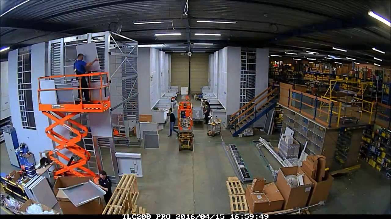 Rack to 8 Modula lift in 20 days (8 of 54 units) Time Lapse - YouTube