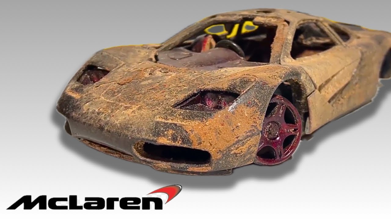McLaren F1 Race Car - Restoration Destroyed Model car - YouTube