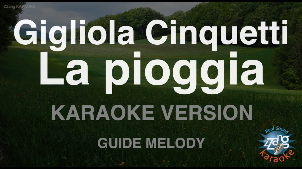 Gigliola Cinquetti-La pioggia (Melody) (Karaoke Version) - YouTube