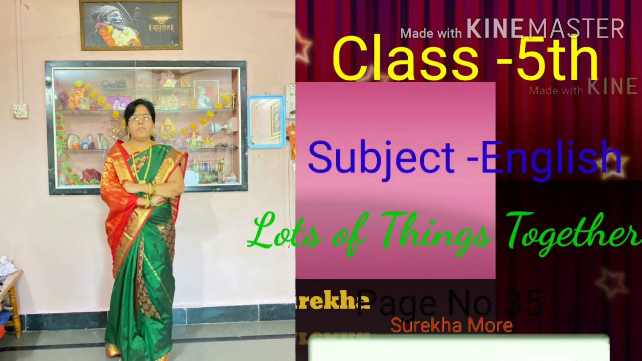 Class -5th Subject-English Lots of Things Together (शब्दसमूह ) मराठीतून ...