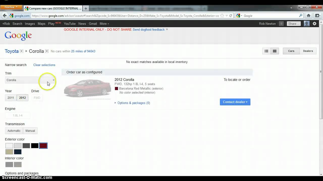 Usability Test of Google Cars - YouTube
