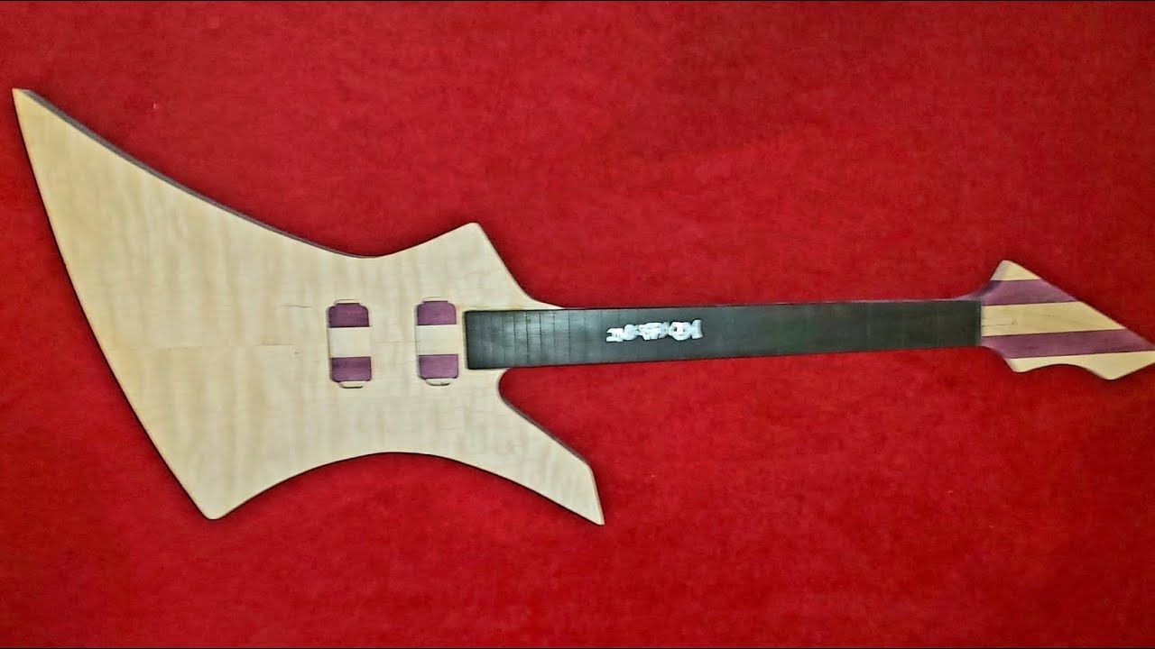 making a handmade custom guitar from scratch part 4 Joe's kelly - YouTube