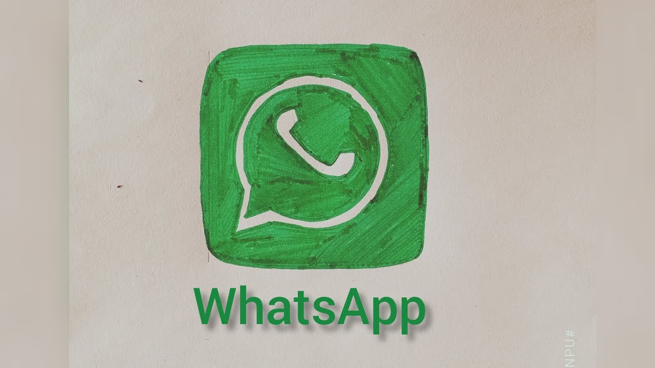 how to draw WhatsApp/drawing for beginners - YouTube