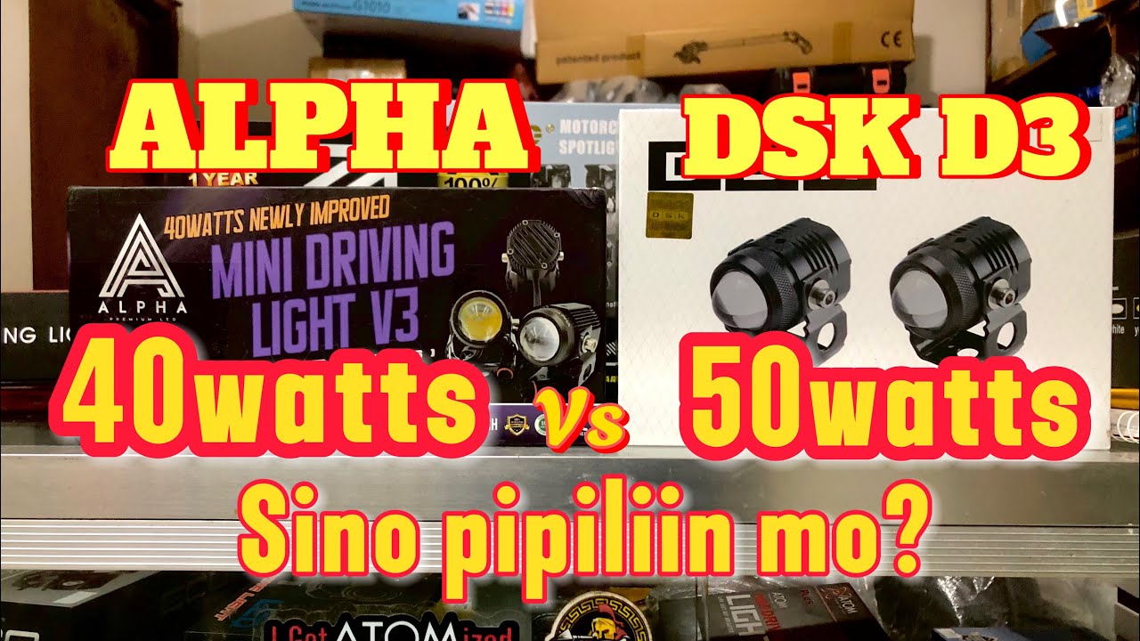 Alpha Led or DSK d3, sino ang mas maganda sa kanila? Mini driving light ...