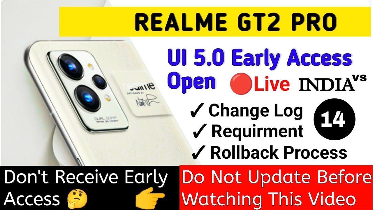 Realme Gt2 Pro Early Access Form Fillup । Change Log । Rollback Process ...