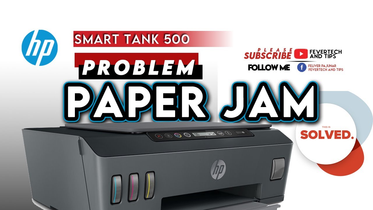 How to repair paper jam on Hp Smart Tank 500 | E4 | Common problem ...