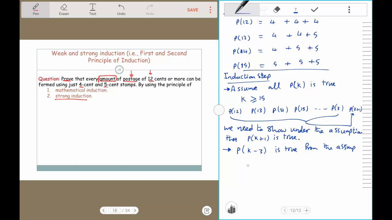 8 - Strong Math Induction part 3 - YouTube