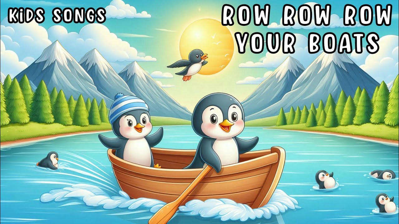 ROW ROW ROW YOUR ️ BOATS 💞💞 Song chil kids baby || Nursery rhymes ...