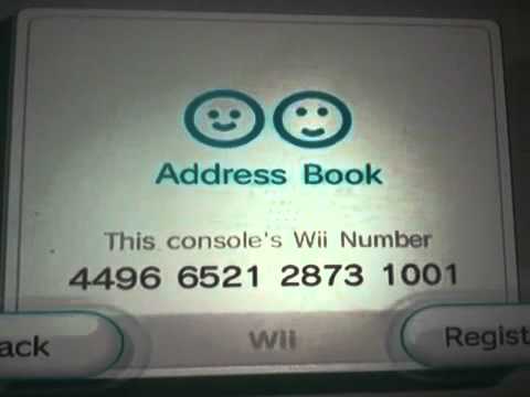 My Wii friend code - YouTube