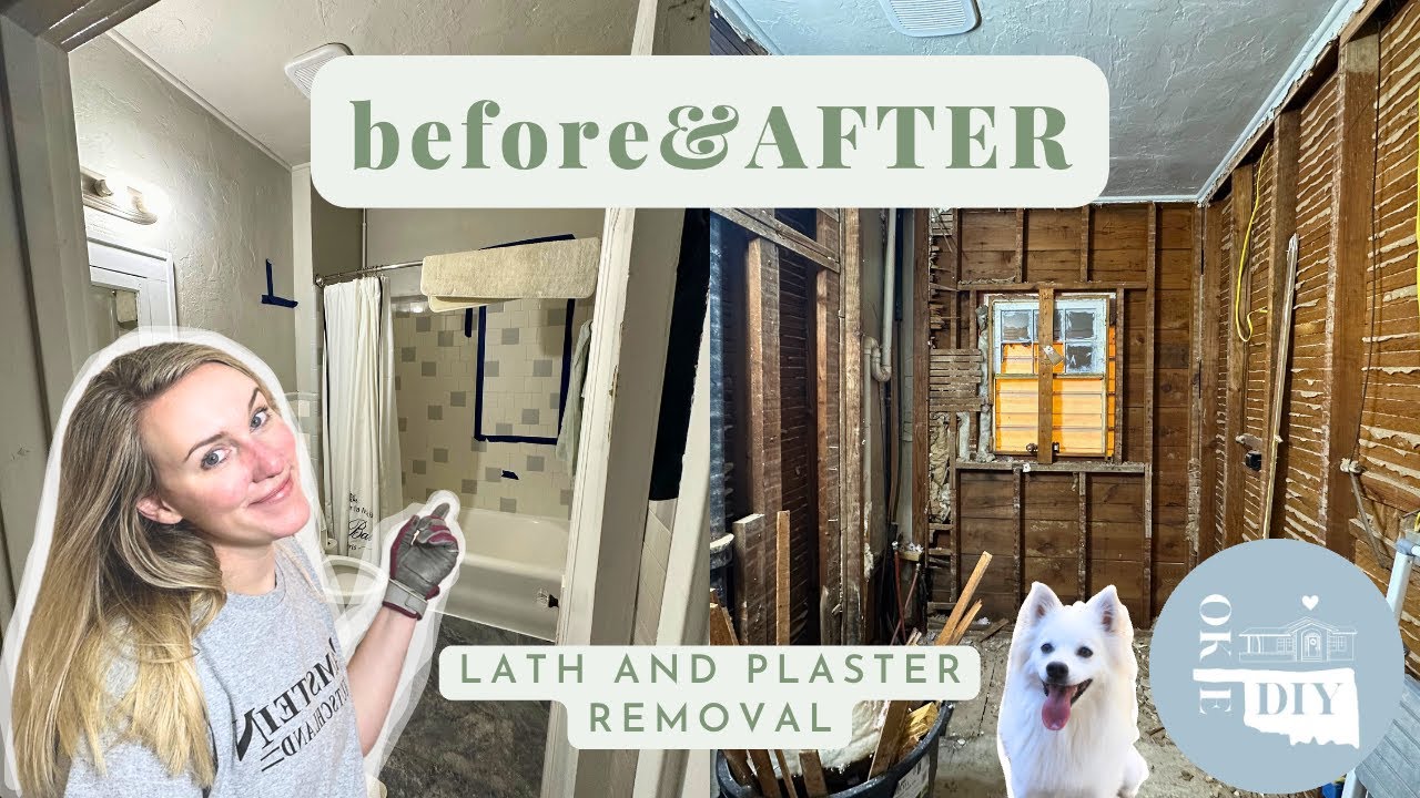 COMPLETE lath & plaster removal *before and AFTER | Master Suite Reno ...