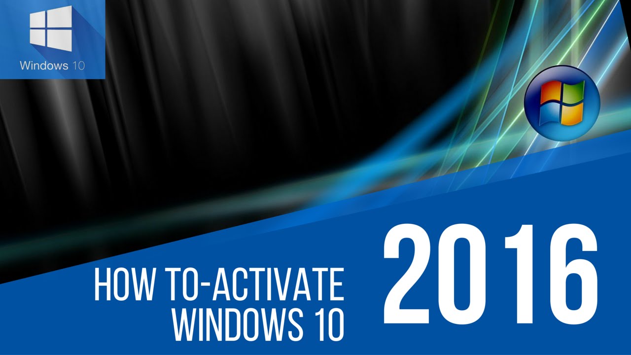 How To Tutorial - How to activate windows 10 - YouTube