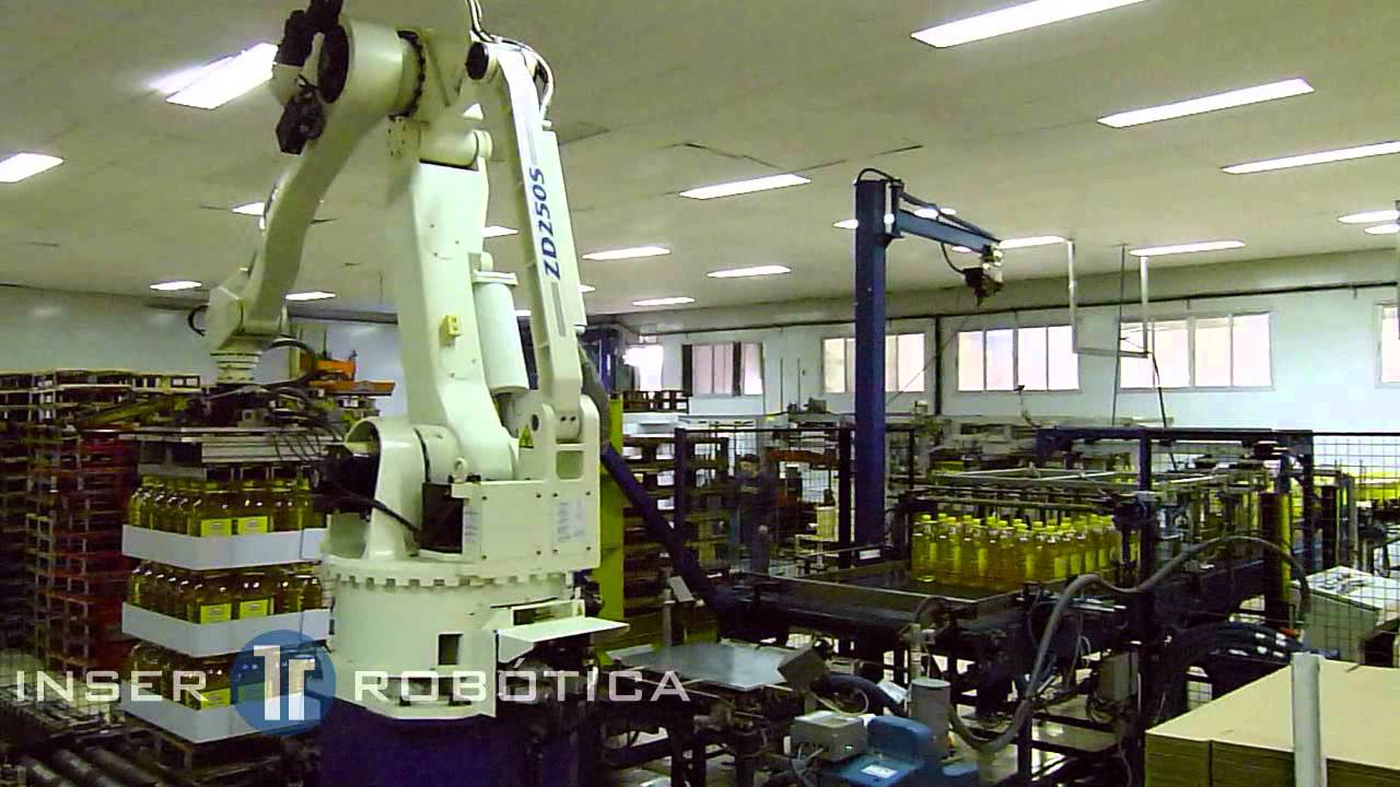 Robotic solution for layer forming, tray filling and palletizing - YouTube