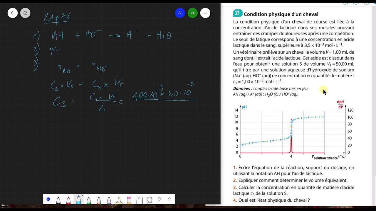 spe phys term2020 titrage ex21p76 - YouTube