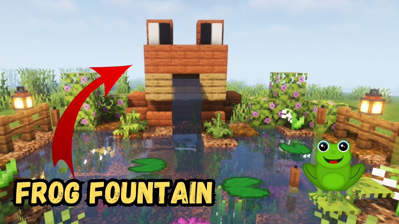 🐸 Ribbiting Fountain: Build a Minecraft Frog Fountain! 💧 - YouTube