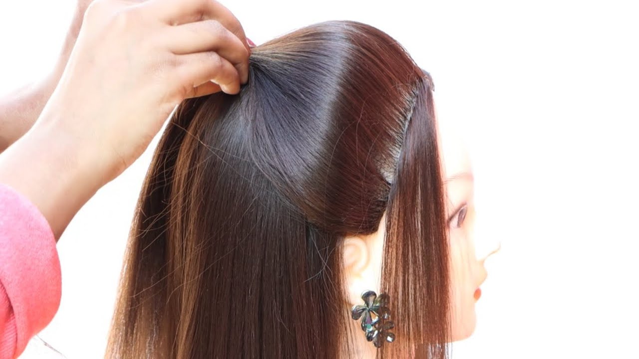 Amazing fabulous hairstyle - easy front hairstyle | karwachauth ...