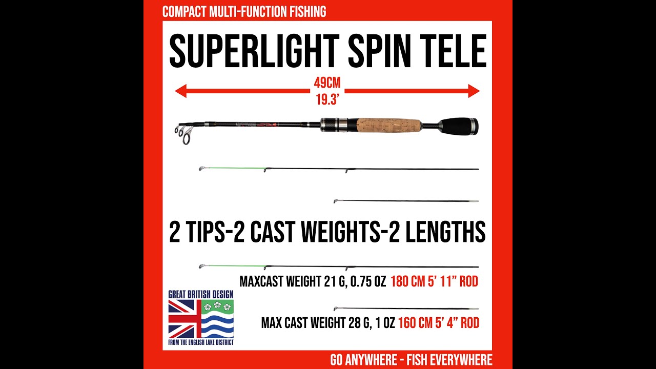 Fish Rig 180. The Super Fine Flexible Telescopic Rod with 2 Tips - YouTube