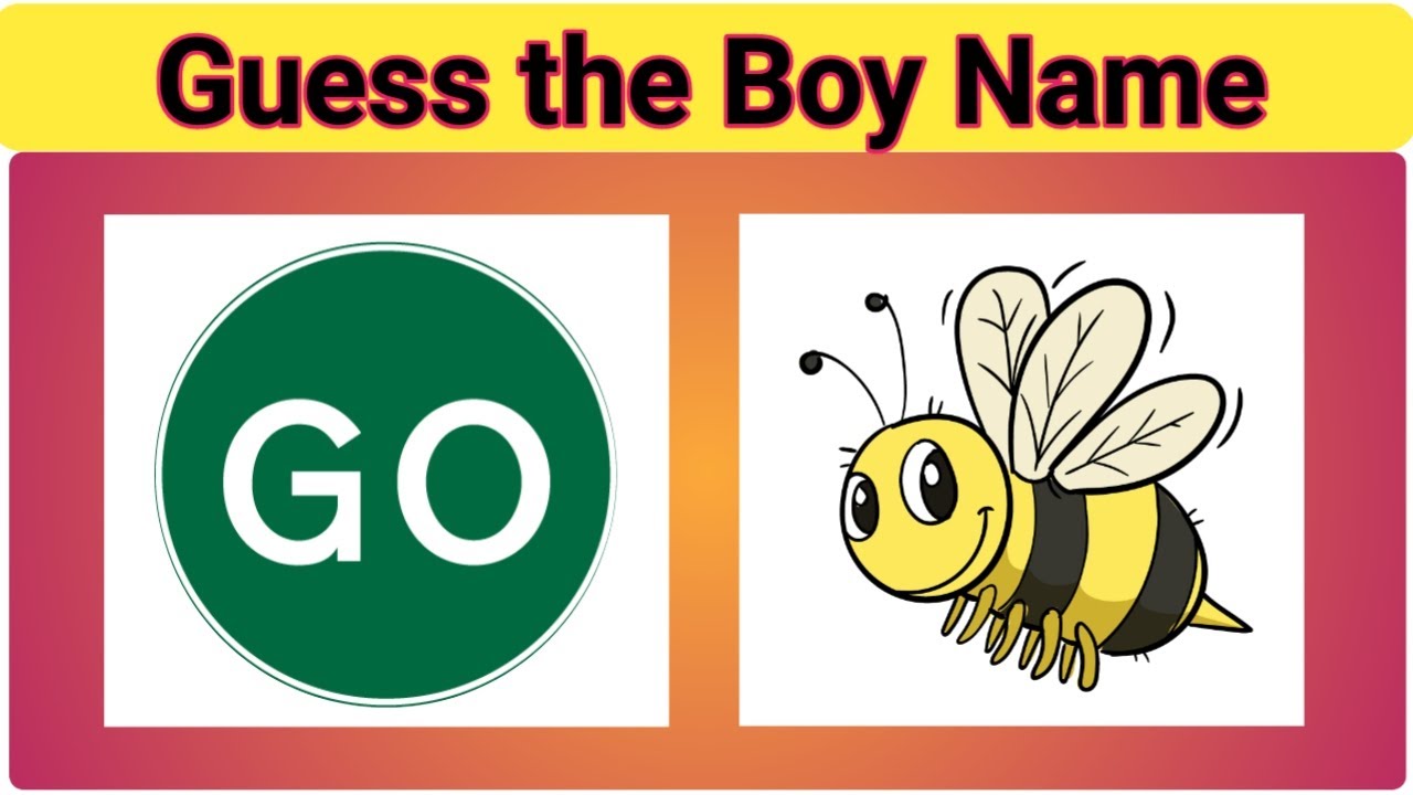 Guess the Boy Name | Riddles | Connection game | Brain games | Puzzles ...