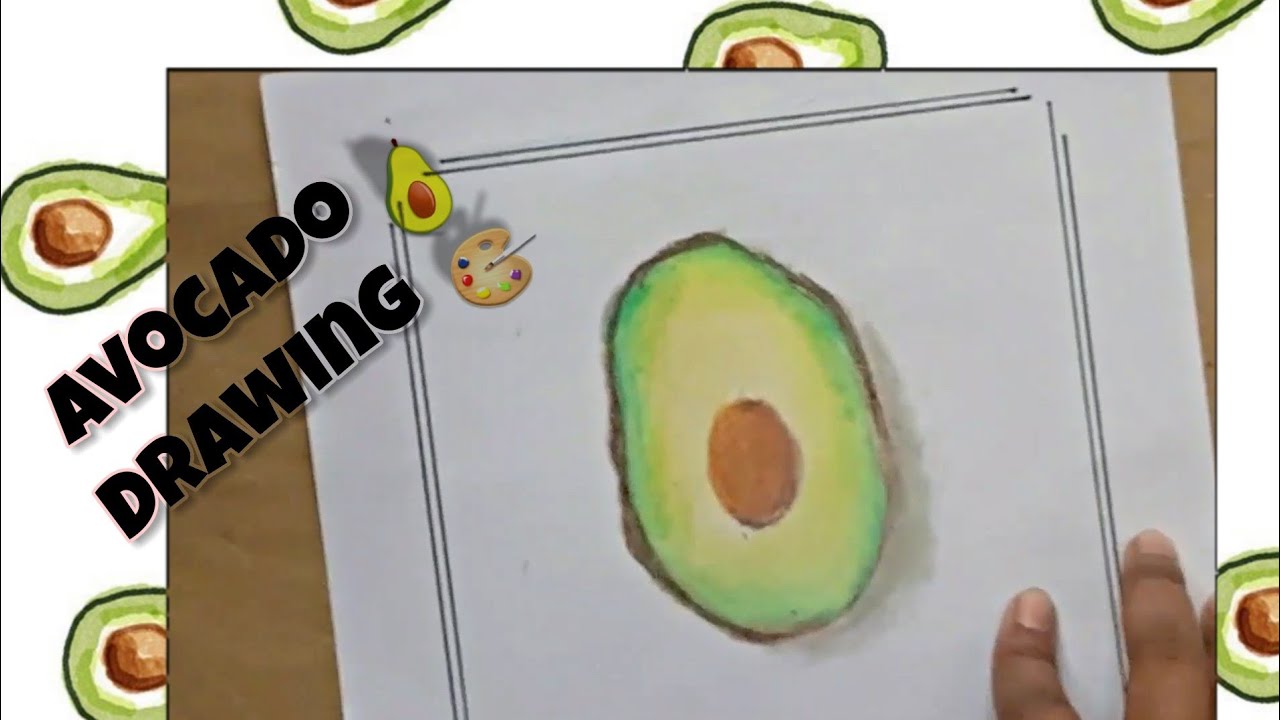 How to draw Avocado || Realistic Drawing || Desire of Art - YouTube