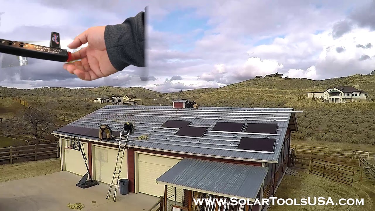 Solar Panel Hanger How it Works - YouTube