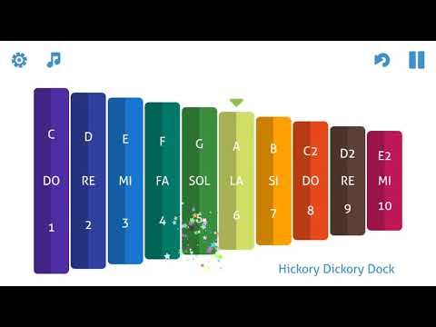Hickory Dickory Dock - on "My 1st Xylophone" (a virtual xylophone for ...