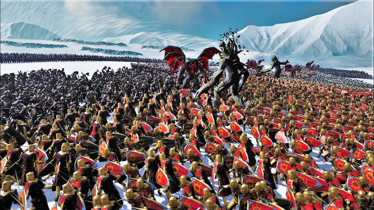 BATTLE OF UNDEAD VS HUMANS - Epic Fantasy Battle Simulator - YouTube