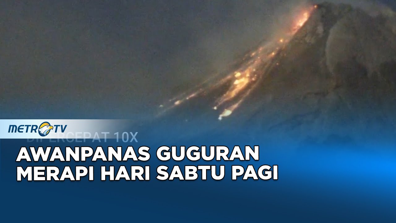Gunung Merapi Kembali Mengeluarkan Awan Panas Pagi Tadi - YouTube