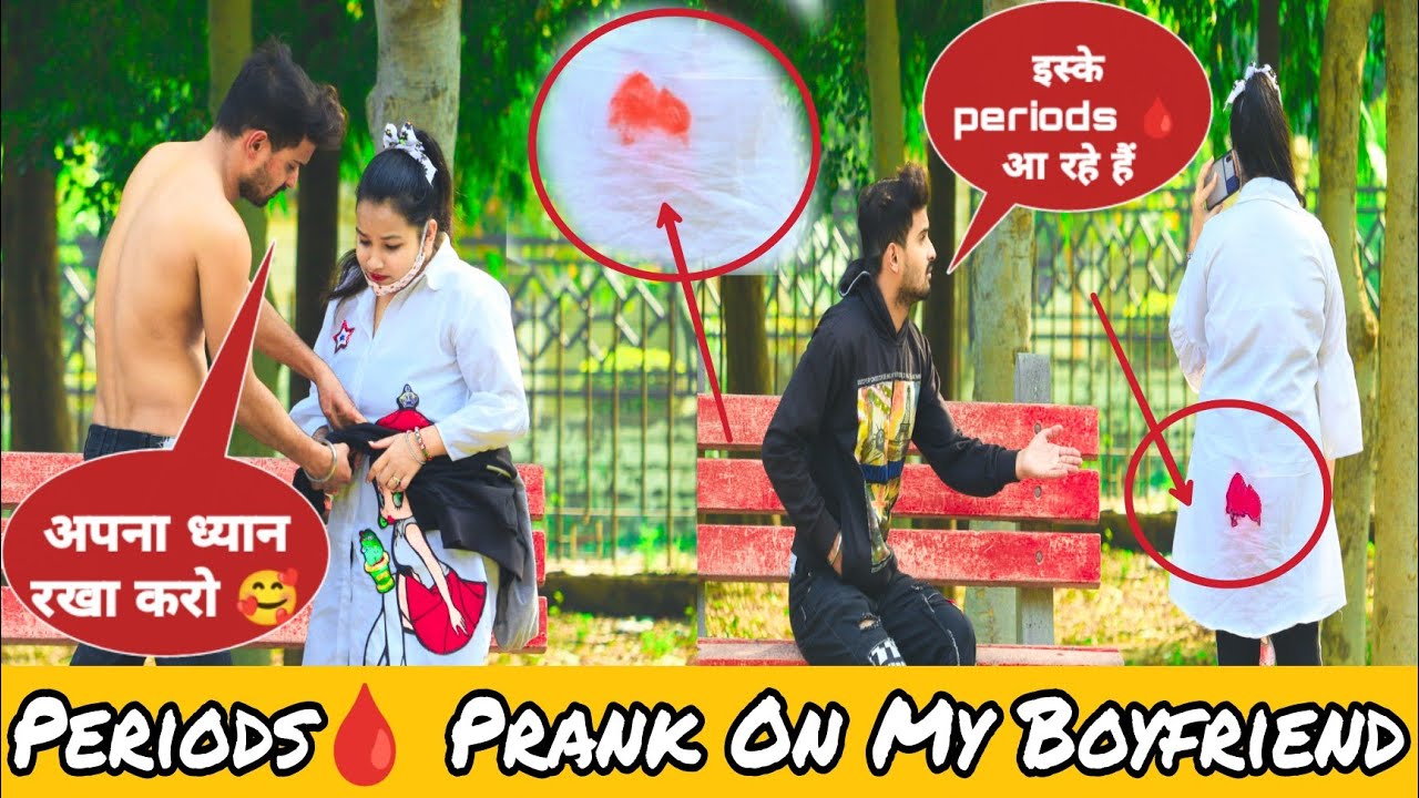 Periods🩸Prank on Boyfriend || gone Emotional || Periods Prank || Misty ...