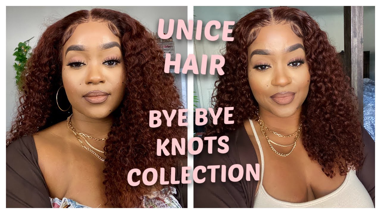 UNICE BYE BYE KNOTS 7X5 REDDISH-BROWN LACE WIG | GLUELESS EASY TO APPLY ...