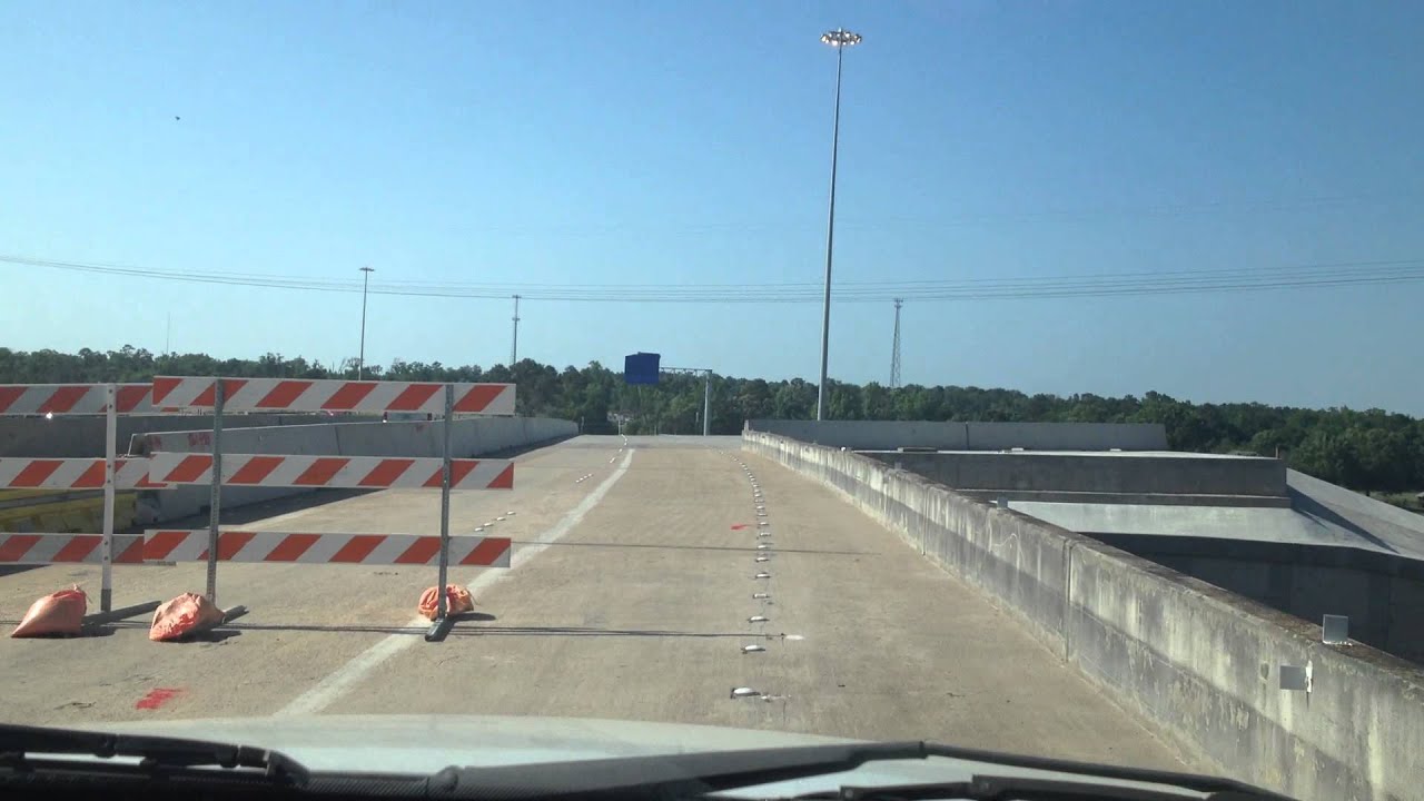 New Northbound 59 Overpass from Lufkin Loop Westbound - YouTube