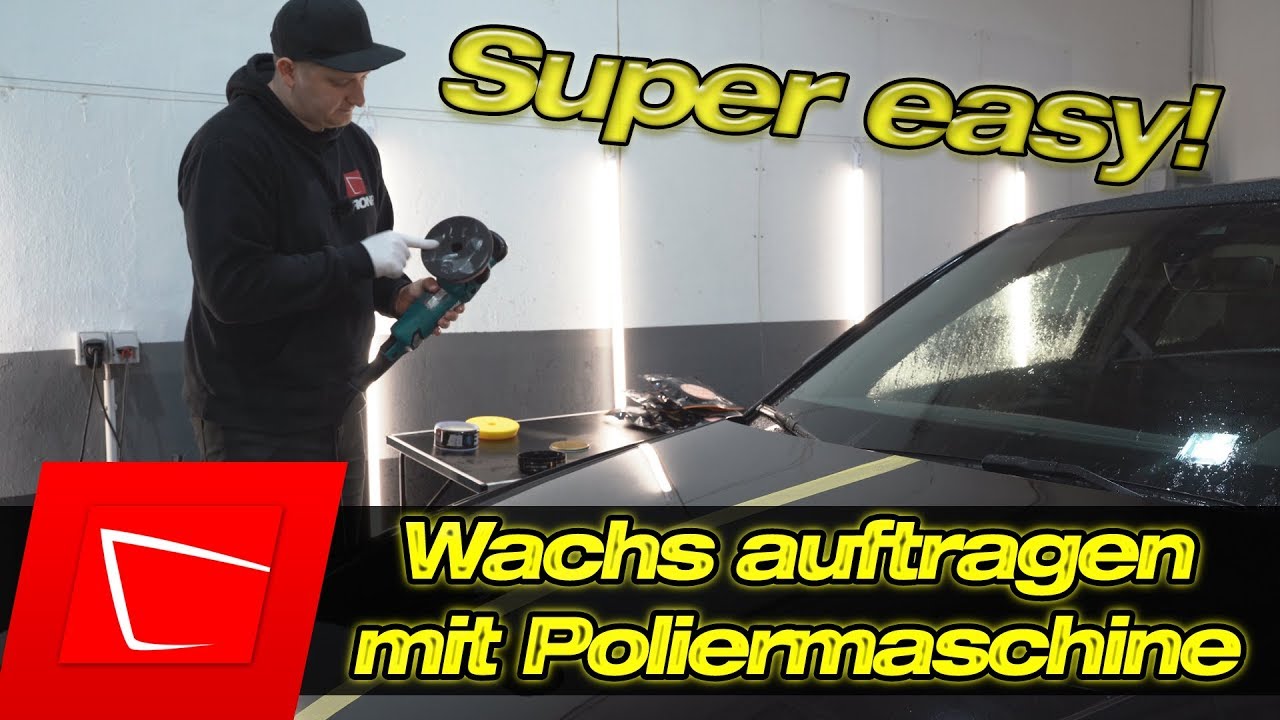 Super easy! Wachs auftragen mit Poliermaschine ADBL Soft Pad - Soft99 King of Gloss Wachs ...