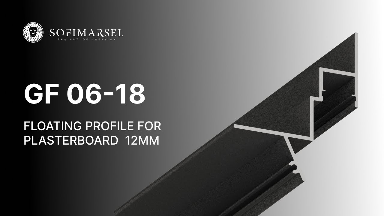 GF 06-18 Floating profile for plasterboard 12MM - YouTube
